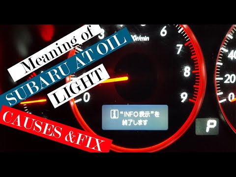 Subaru AT Oil Temp Light flashing Issues, Meaning, Causes & Fix (At Oil Temp Subaru)