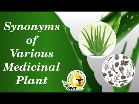 SYNONYMS OF VARIOUS MEDICINAL PLANT | PHARMACOGNOSY | GPAT | NIPER| DI | PHARMACIST EXAM