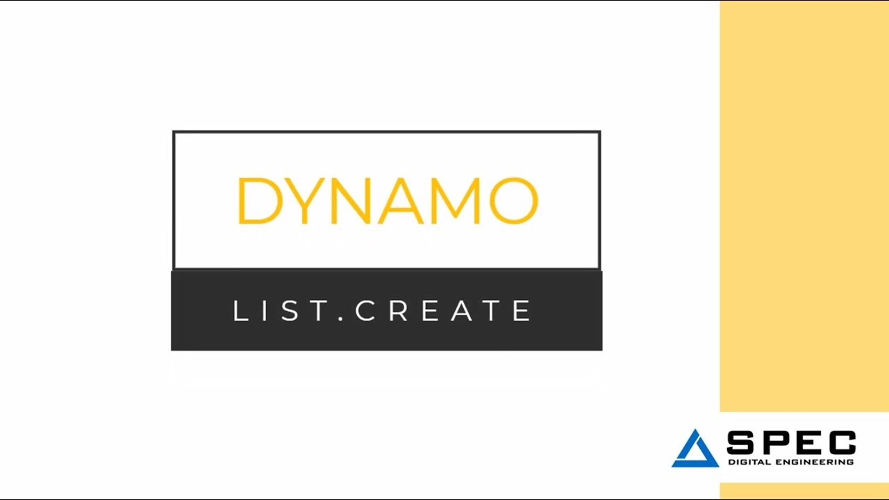Dynamo : List Create - E01