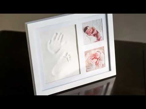 VISMIINTREND Baby Handprint and Footprint Memories Picture Frame Kit | Baby Kit | Baby Shower Gift.