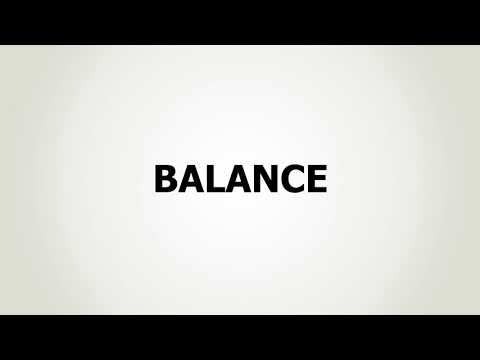 How to Pronounce Balance