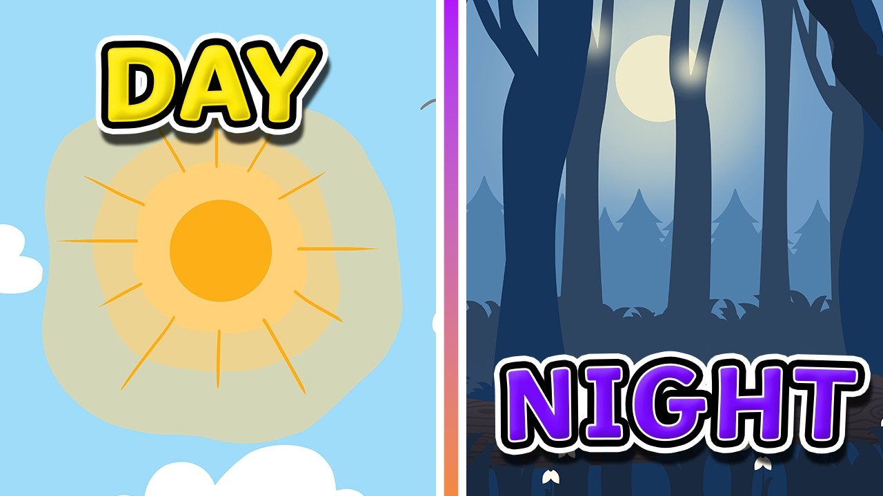 Teaching Day and Night For Kids - Sorting Activity | Twinkl Kids Tv