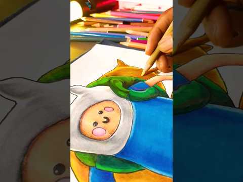 Drawing Jake and Finn #shorts #drawing #adventuretime