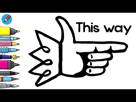 How to Draw Pointing Hand Real Easy – Shoo Rayner