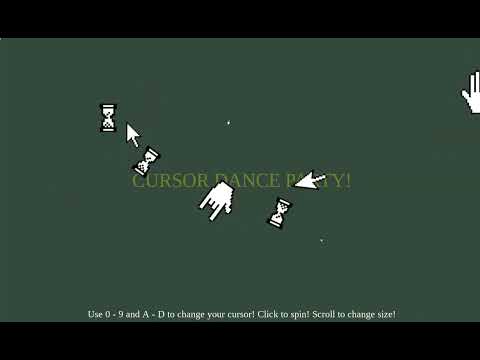 cursor dance party