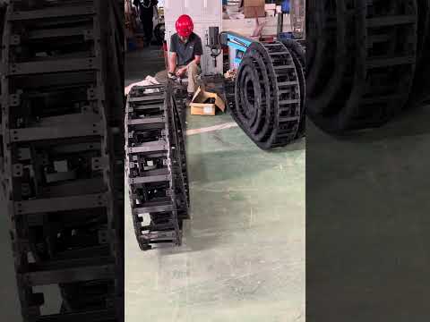 Robot Track Production Live Capture in Our Factory#tracksystem #robottrack #rail #railsystems #fyp