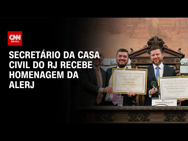 Secretário Da Casa Civil Do Rj Recebe Homenagem Da Alerj Cnn Brasil