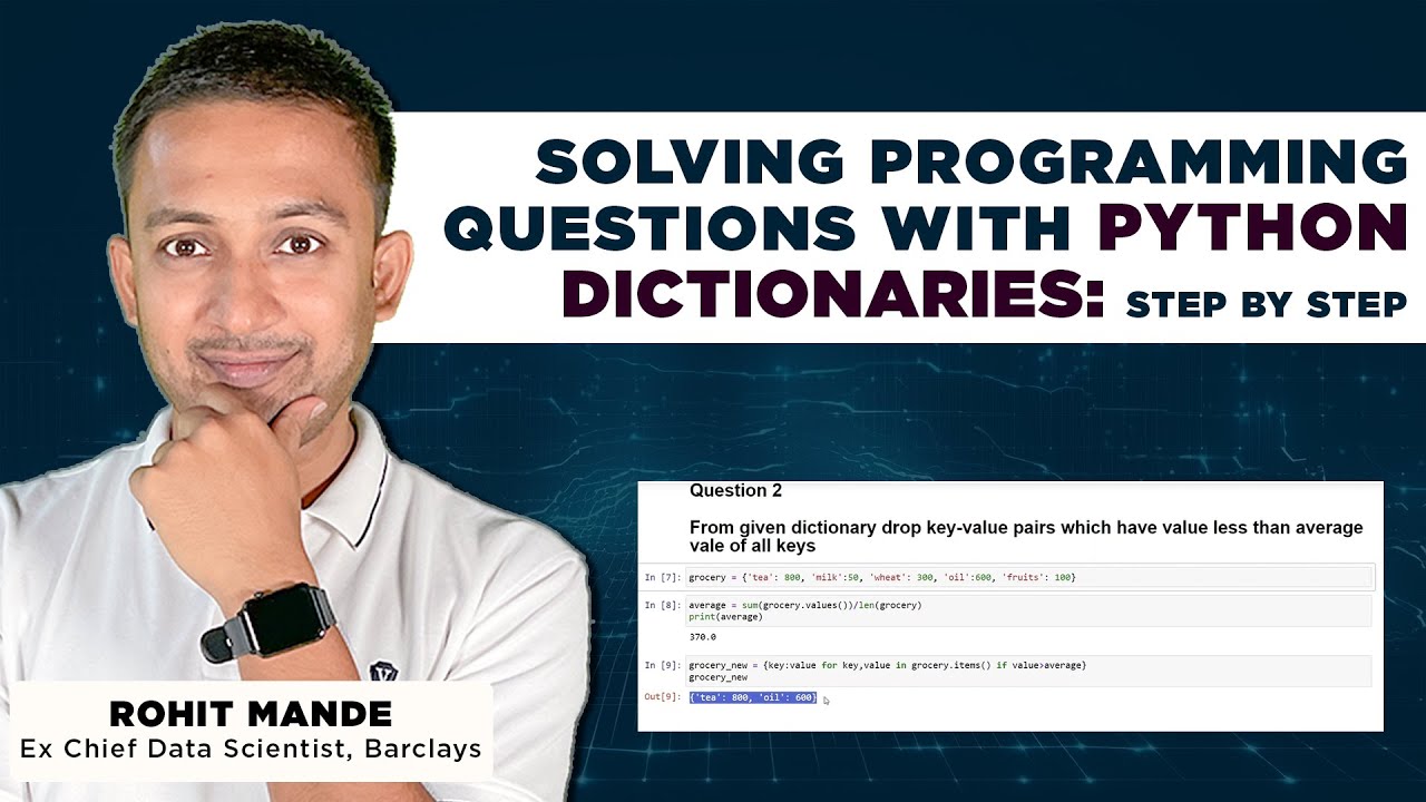 Solving Programming Questions With Python Dictionaries: Step By Step | Python Tutorial | Inttrvu.ai