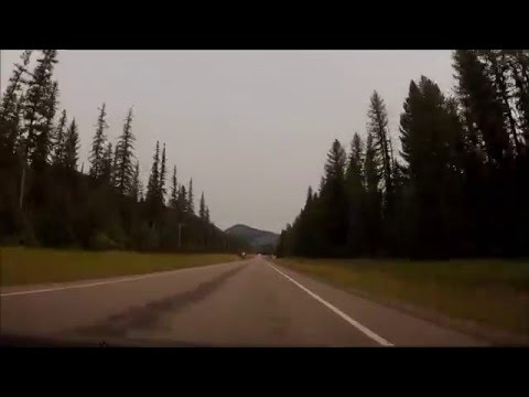 US 2 westbound 3/4, south of Glacier NP, Montana ~ Izaak Walton Inn to mp162 (8-11-13)