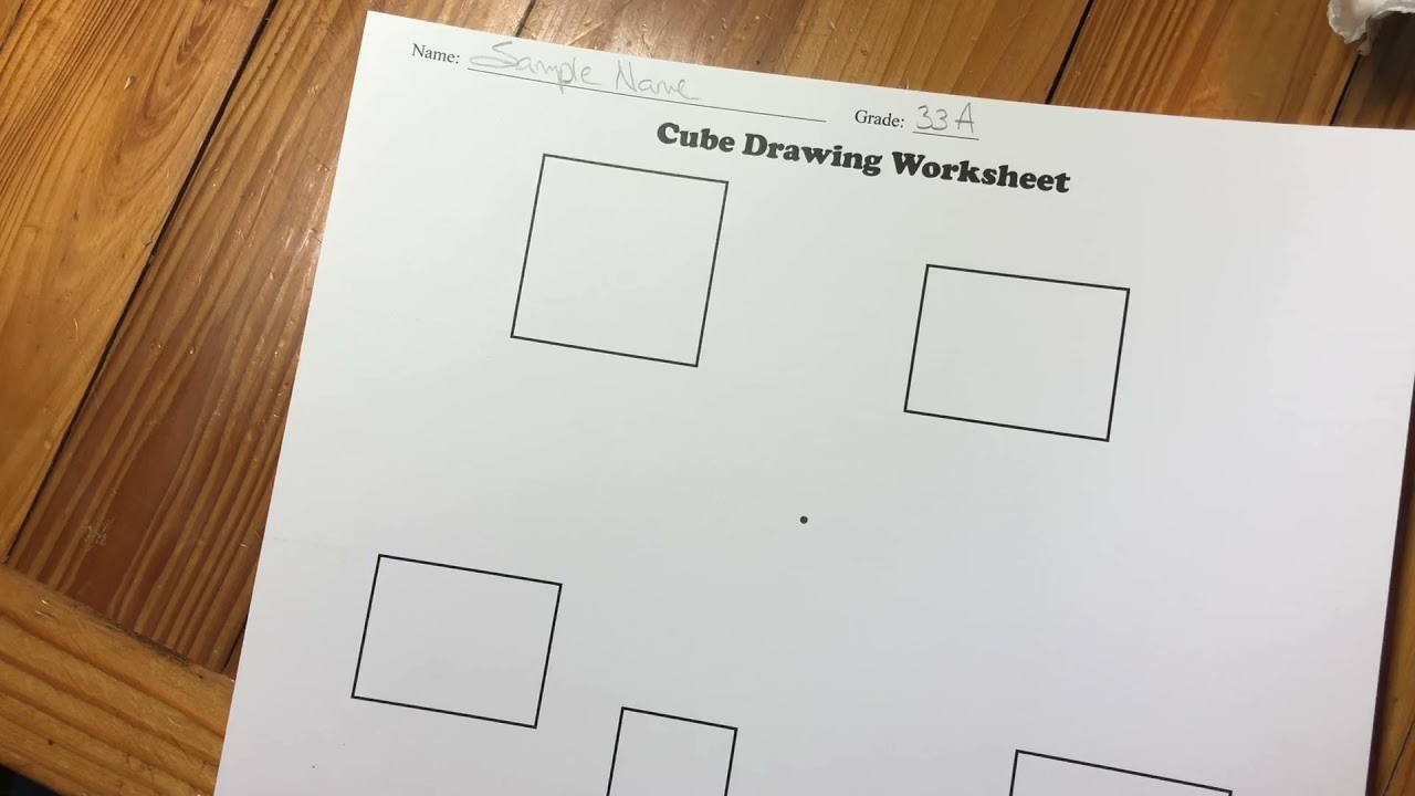 Cube/Rectangular Prism Worksheet
