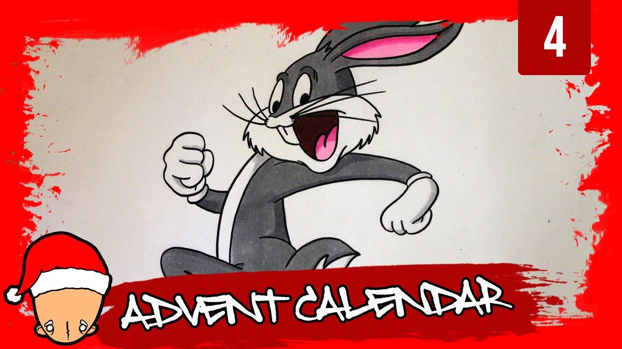 How to draw Bugs Bunny (Looney Toons Tutorial) (4th Door)