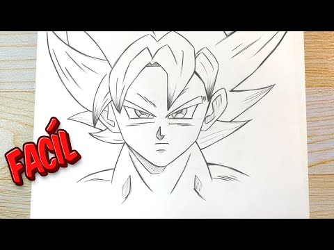 CÓMO DIBUJAR a GOKU ULTRA INSTINTO Dominado Paso a Paso a Lápiz