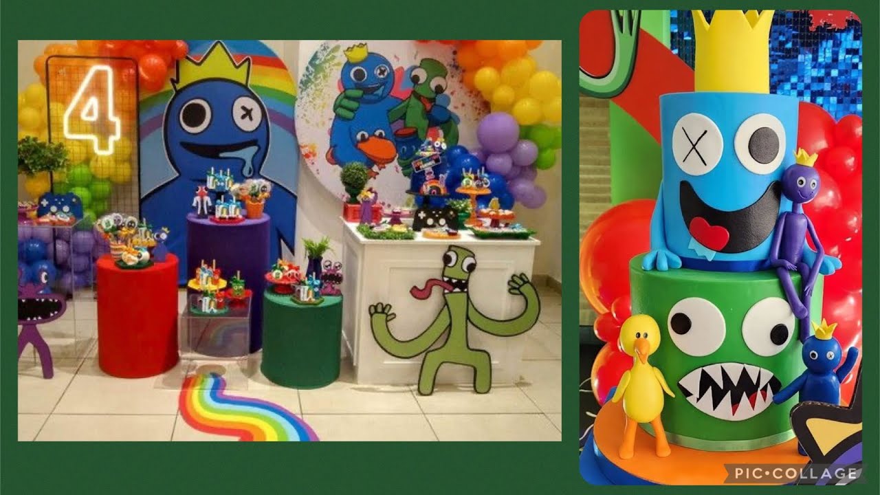 FIESTA DE RAINBOW FRIENDS | BIRTHDAY PARTY|DECORACION|MESA DE DULCES|CUMPLEAÑOS|2024|IDEAS|