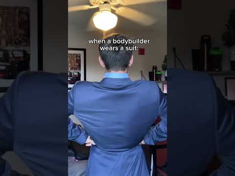 BODYBUILDER IN A SUIT? 😈 #gym #gymhumor #suit