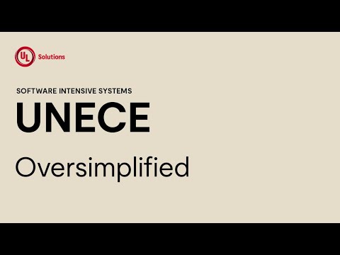 Cybersecurity and UNECE - Over simplified