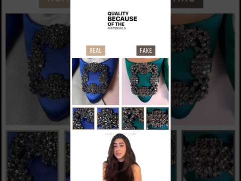 Fake Manolo Blahnik 👠😱 how to spot? | #manoloblahnik #realvsfake #legitgrails #authentication