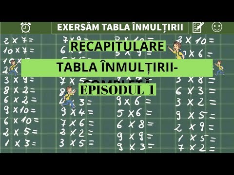 Recapitulăm Complet E1[Video, Recapitulare Tabla Înmulțirii]
