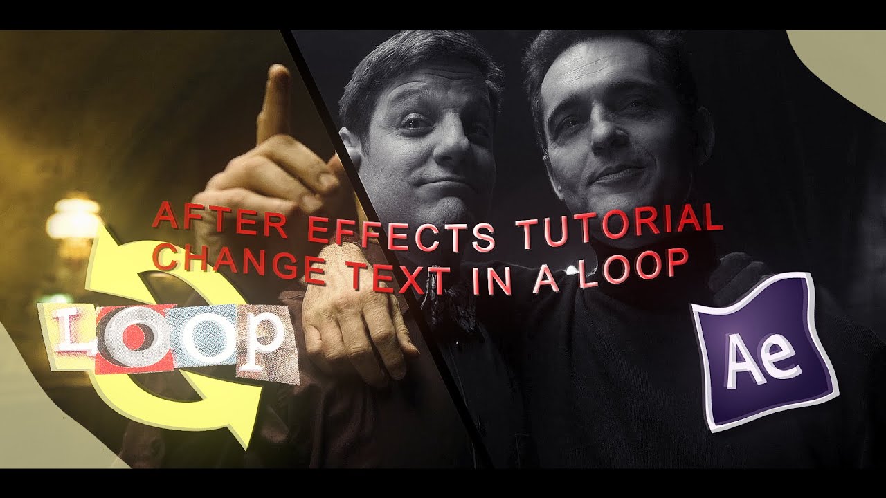 How to change text in a loop | After Effects tutorial