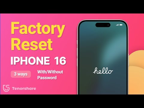 How to Factory Reset iPhone 16 Without Passcode
