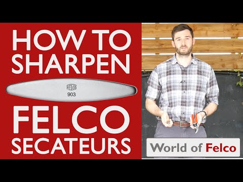 How to sharpen FELCO Secateurs