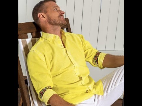 David Smith Australia 2021 Coral Washed Men's Linen Shirt Collection
