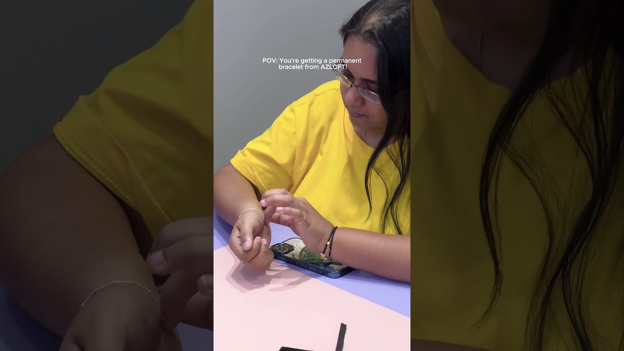 Stepping into Azloft and stepping out with a permanent bracelet that’s uniquely yours ✨ | #azloft