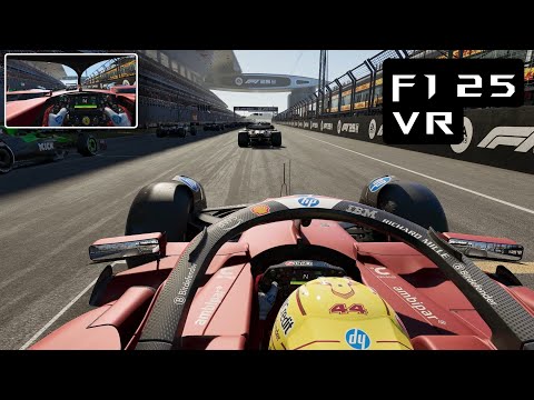 F1 25 Chinese GP 35% Lewis Hamilton 20th to 4th Onboard+VRcam