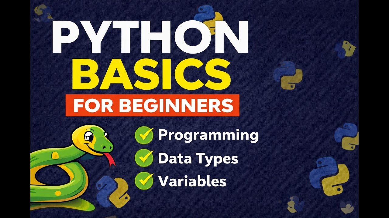 Python Basics for Beginners | (Programming, Data Types, Variables)[Both for kids and adults}