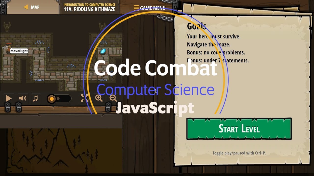 CodeCombat - Level 11A Riddling Kithmaze JavaScript Tutorial with Solution