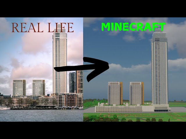 Zalmhaven 1:1 (tallest building in netherlands) 🇳🇱 Minecraft Map