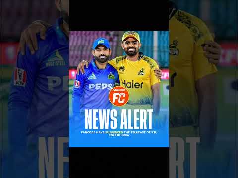 π¨ BREAKING: FanCode Suspends PSL 2025 Live Streaming in India After Pahalgam Incident β #shorts