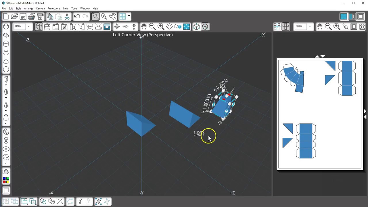 Shape Creation Wizard in Silhouette ModelMaker™