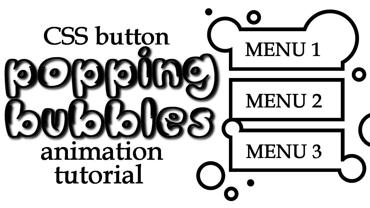 CSS Button Animation Tutorial | Popping Bubbles Hover Effect