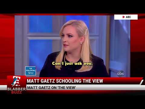Matt Gaetz Schooling The View