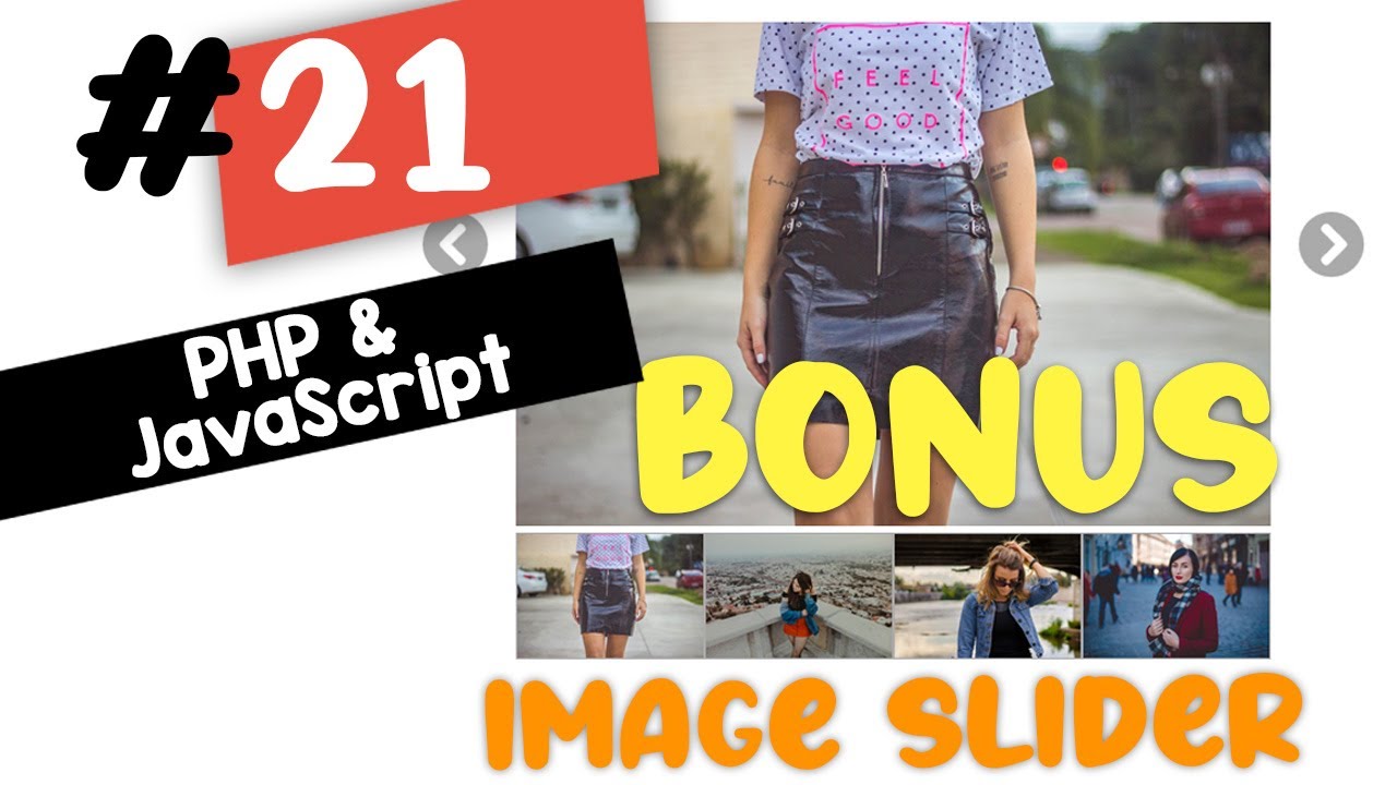 #21 - Javascript image slider with PHP file uploader + source code | Quick programming tutorials