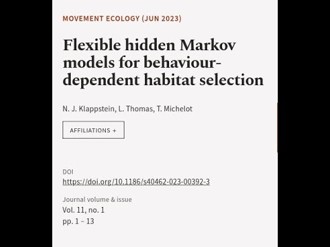 Flexible hidden Markov models for behaviour-dependent habitat selection | RTCL.TV