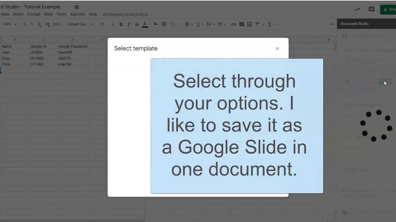Document Studio Tutorial