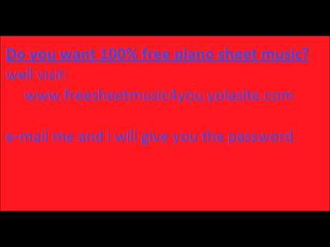 free piano sheet music