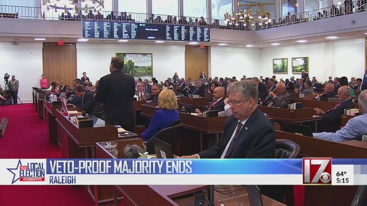NC Democrats break GOP’s veto-proof control in legislature