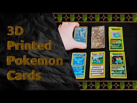 3D Printable Pokemon Cards Part 1 by MintyFries - Thingiverse