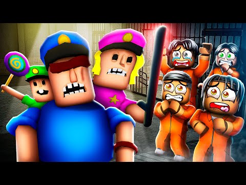 ESCAPES POLICE FAMILY PRISON RUN IN ROBLOX (OBBY) | The Prince Family Clubhouse