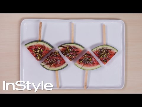 DIY: Frozen Watermelon Popsicles | InStyle