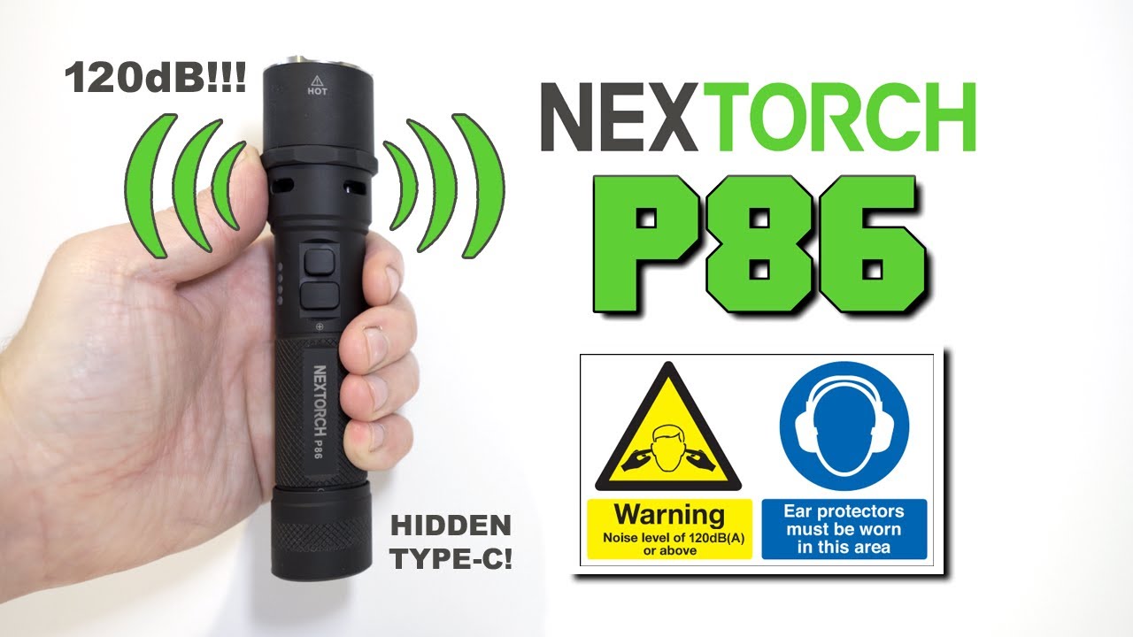 [Review] NEXTORCH P86 whistling flashlight! Type-C | 1600 lumens | 305m ...