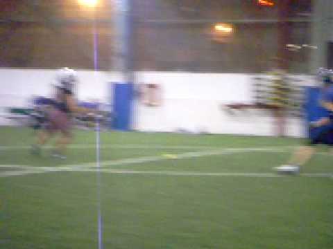 Braves Indoor Football - Andrew Saunders making a tackle