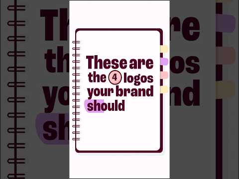 The 4 logos your brand should have #brandidentity #graphicdesigner #visualidentity