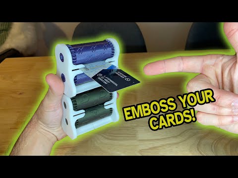 Stop using boring business cards, Emboss them