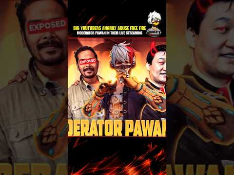 Big YouTubers Get Angry On Free Fire's Moderator Pawan In Live! 🤯😂#freefire#tranding#shorts