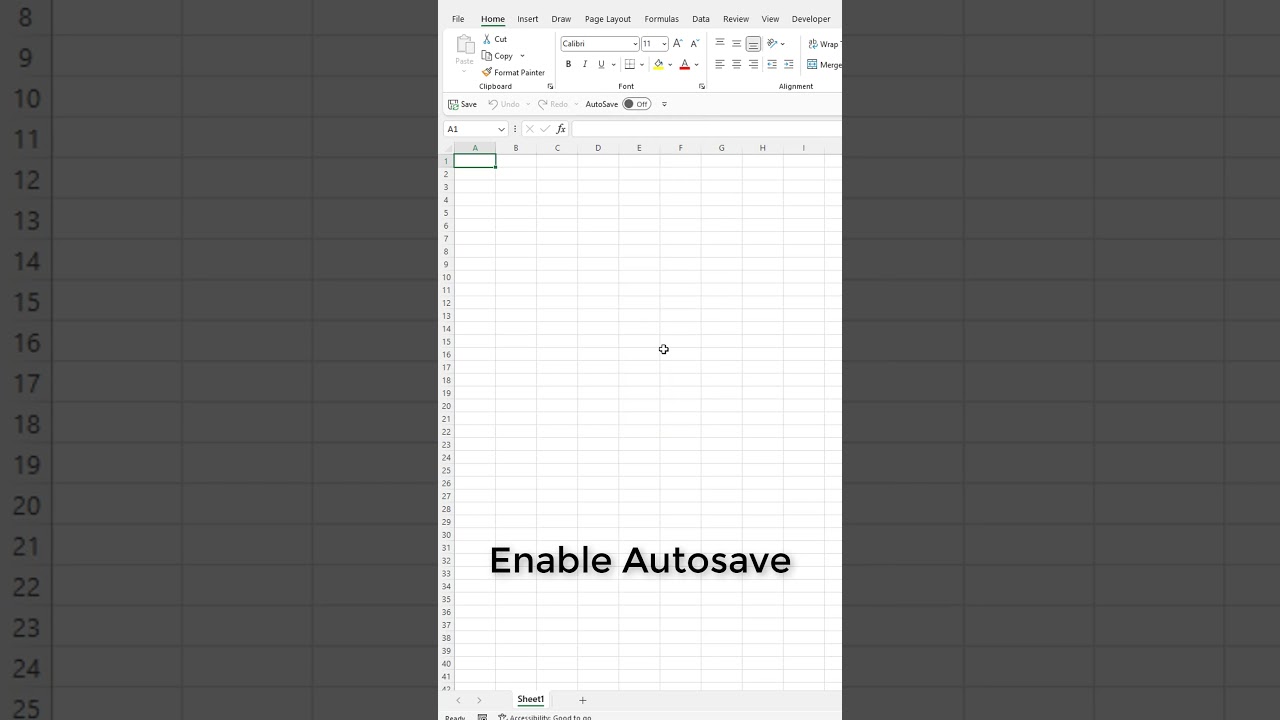 How to Enable Auto Save In Excel #exceltutorial #smartphone #exceltech #myexceltutor
