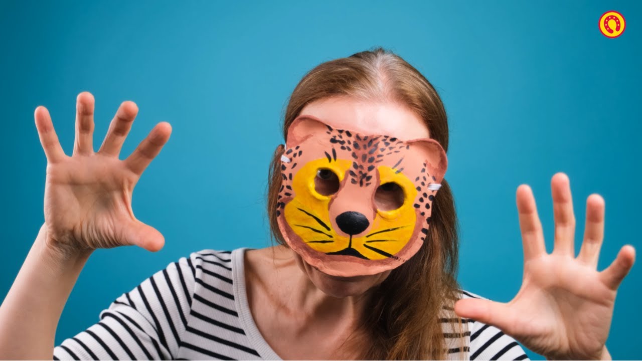How to make a leopard mask with papier mache
