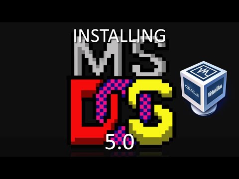 Installing MS-DOS 5.0 in VirtualBox